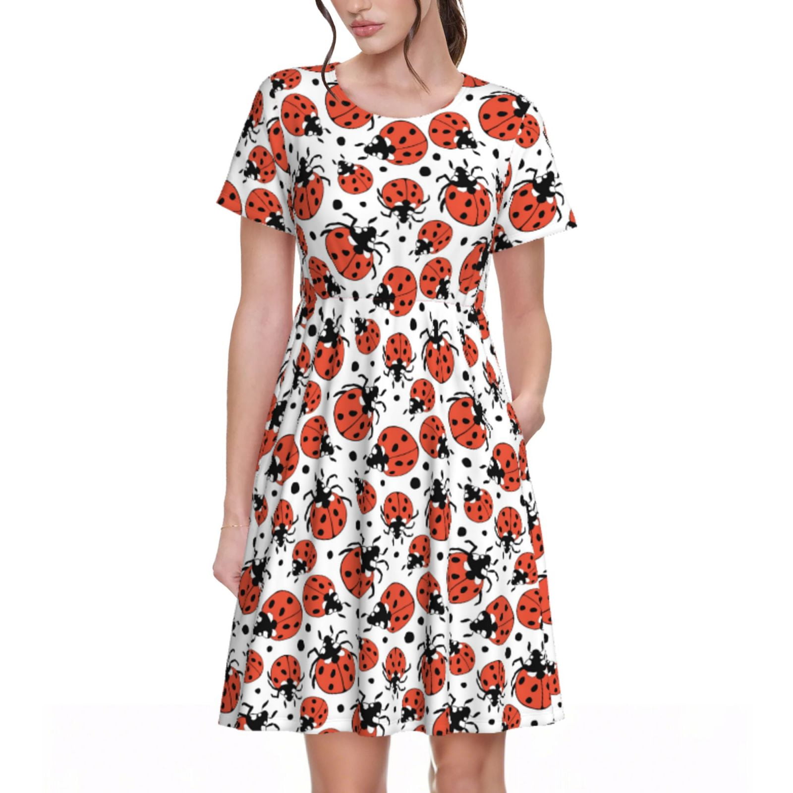 Spring Summer Dresses for Women 2025 - Red Ladybugs Wedding Guest ...