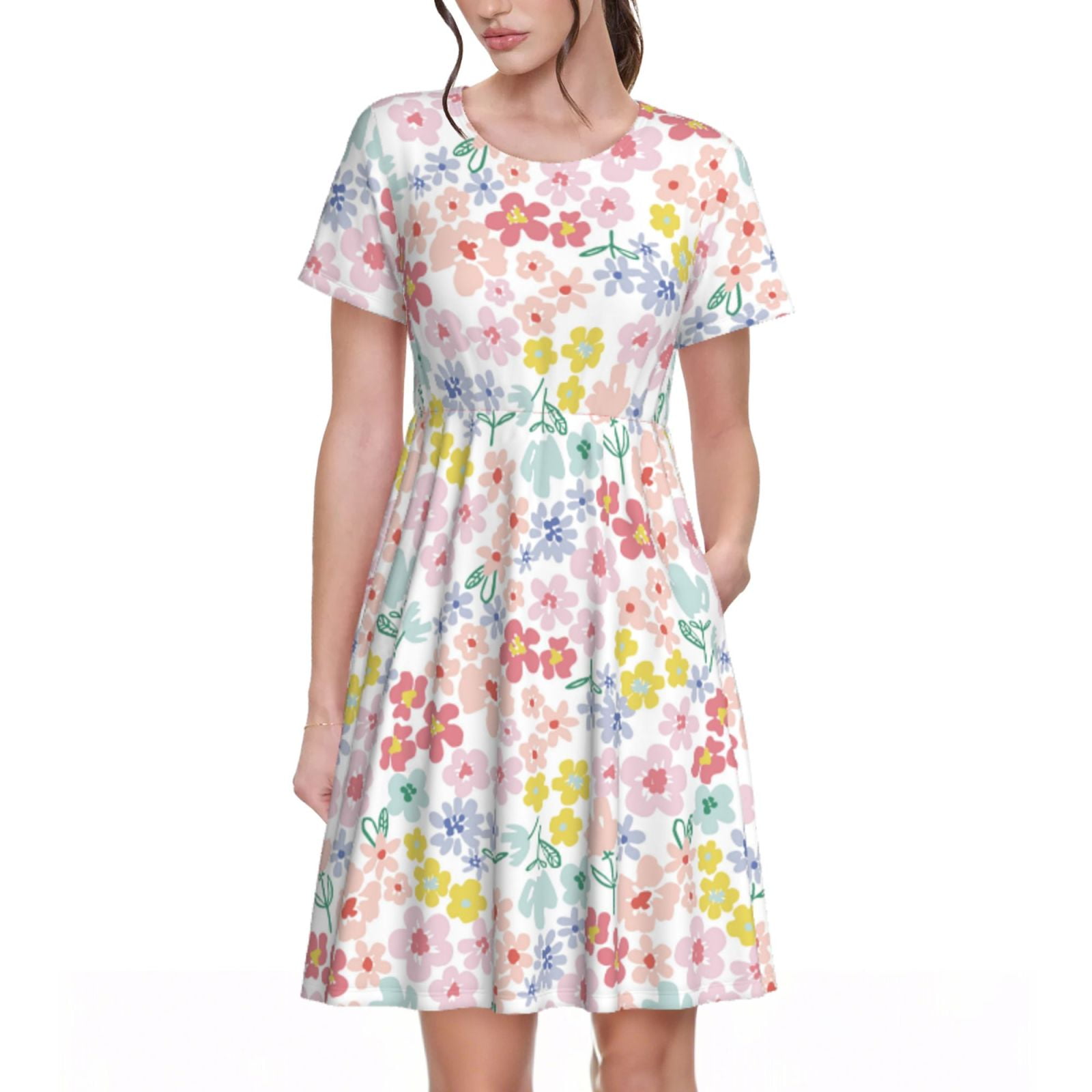Spring Summer Dresses for Women 2025 - Retro Floral Wedding Guest ...