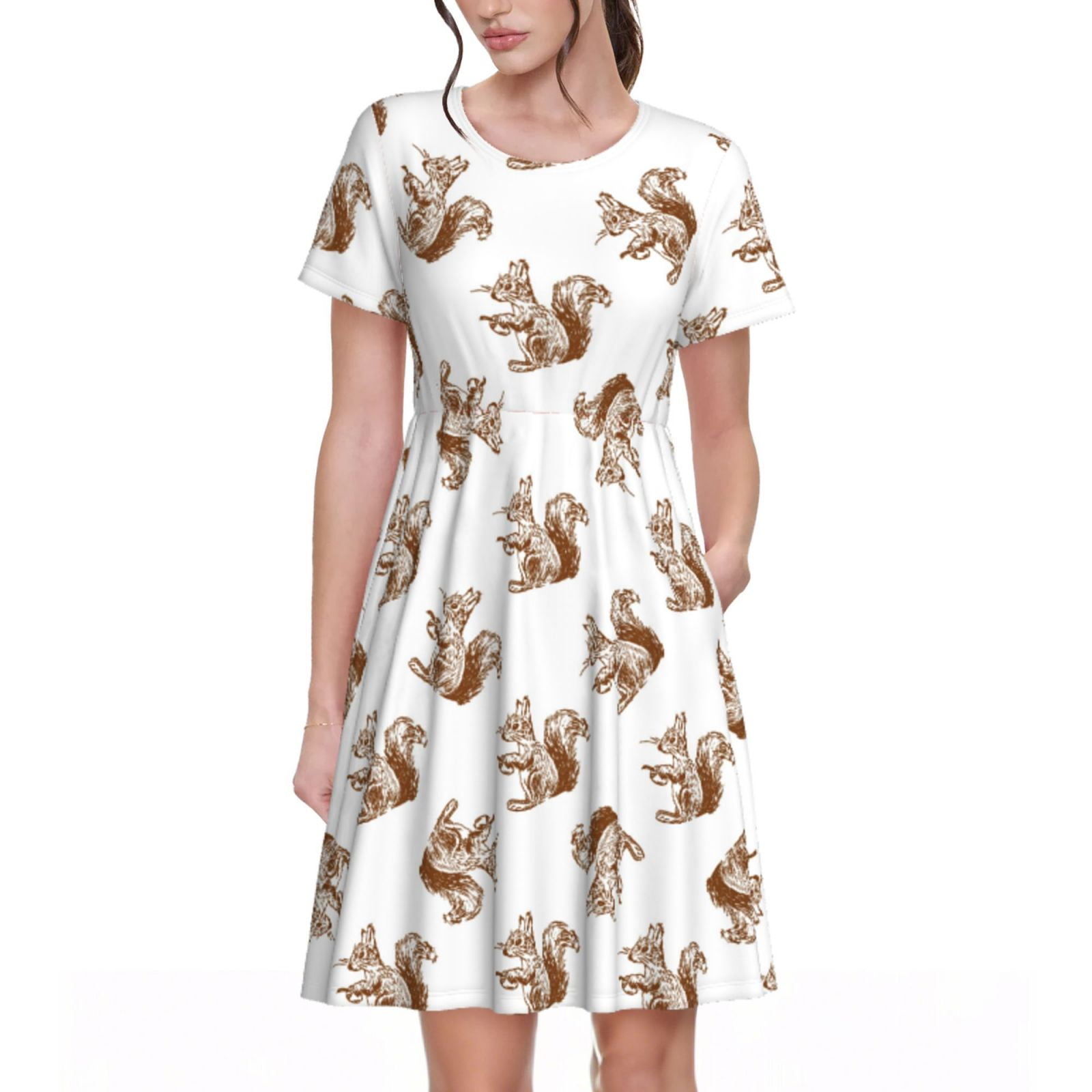 Spring Summer Dresses for Women 2025 - Retro Squirrel Wedding Guest ...