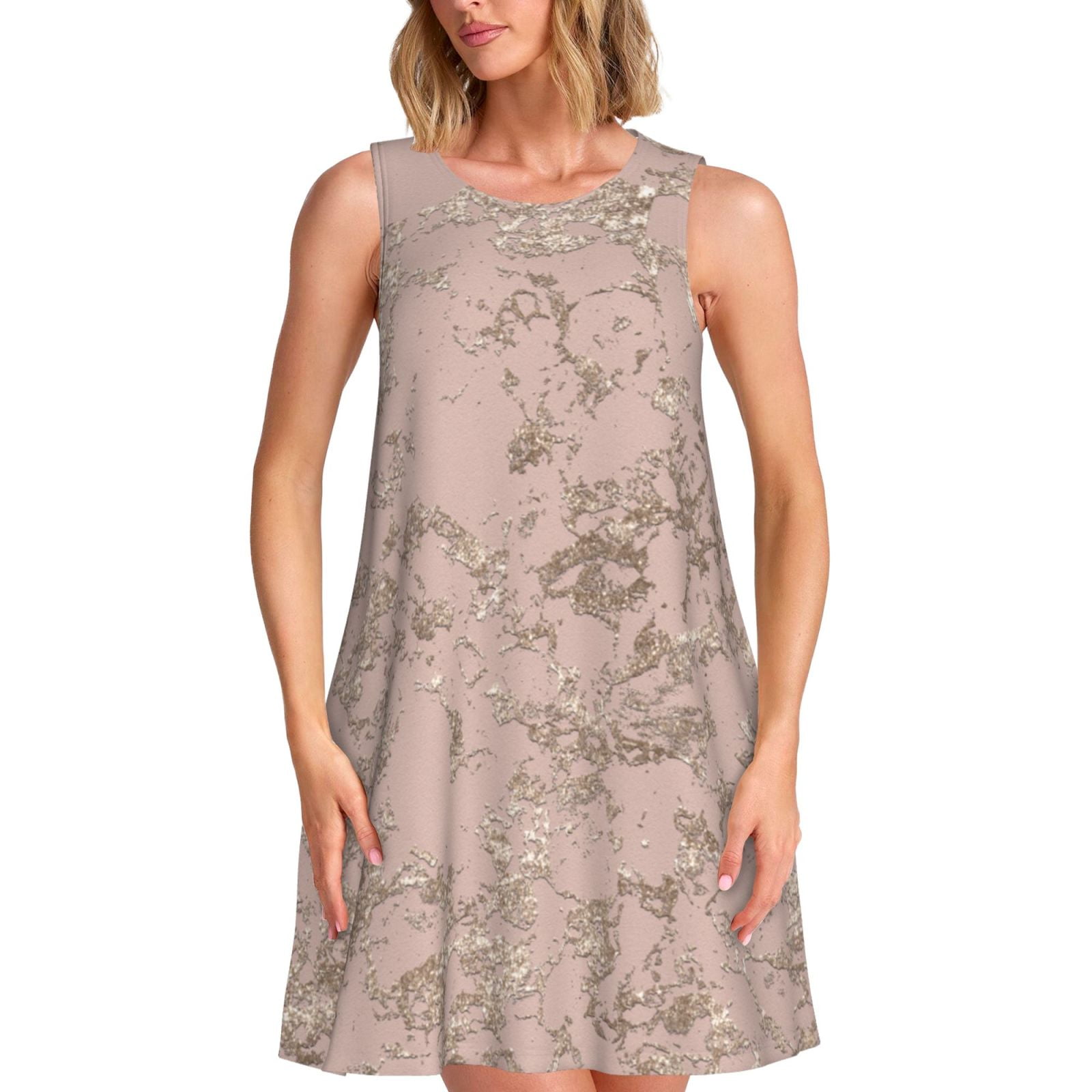 Spring Summer Dresses for Women 2025 - Rose Gold Marble Texture ...