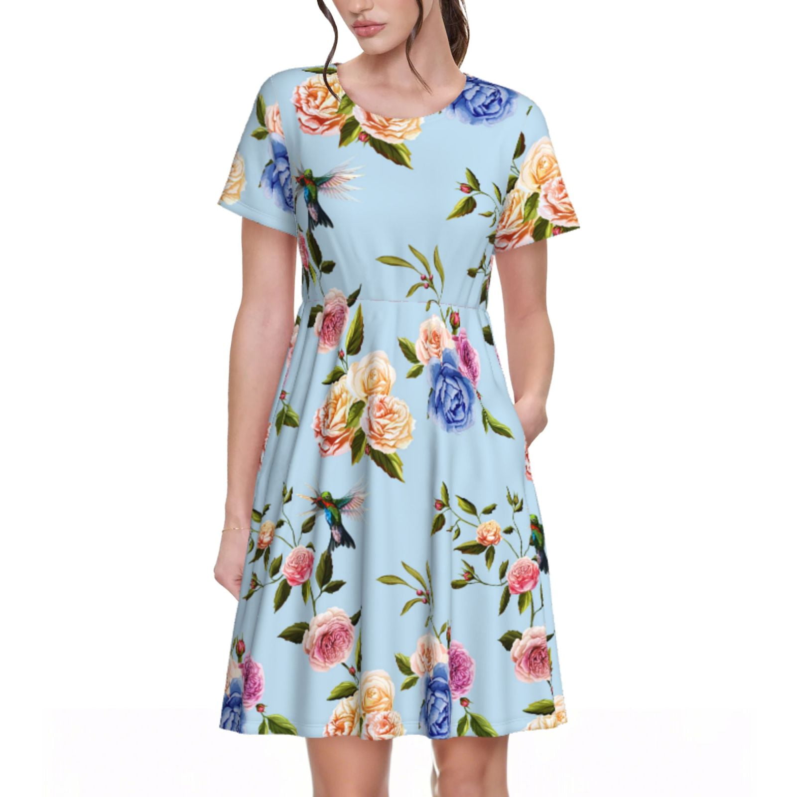Spring Summer Dresses for Women 2025 - Rose Hummingbird Beach Vacation ...