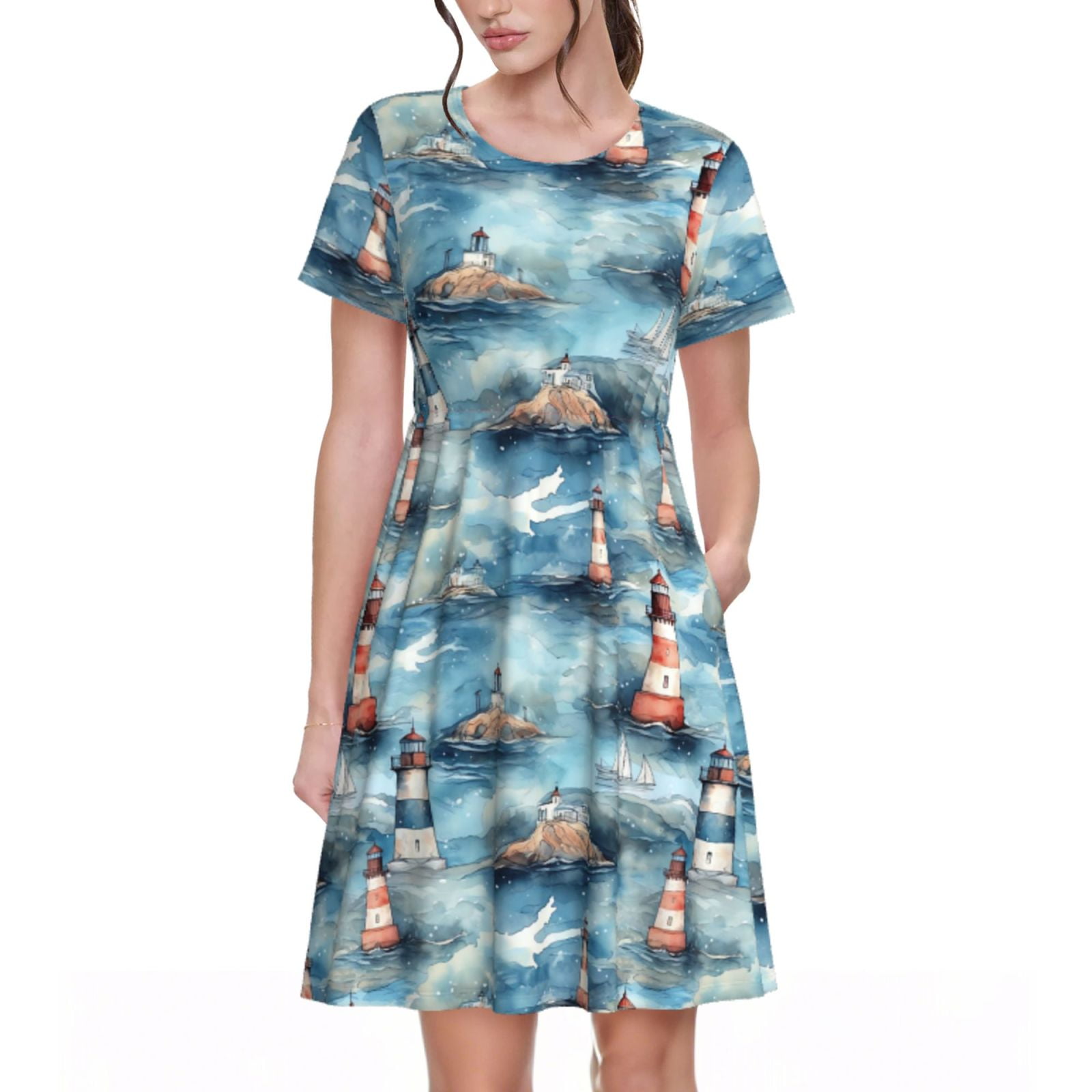 Spring Summer Dresses for Women 2025 - Sea Marine And Lighthouse ...