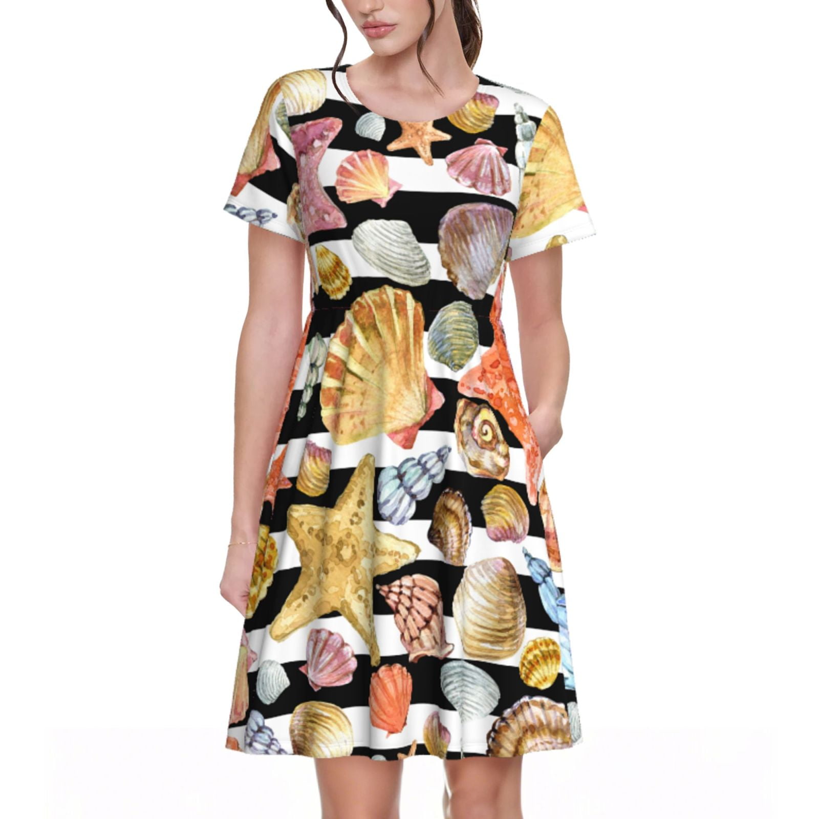 Spring Summer Dresses for Women 2025 - Sea Shell Beach Vacation Clothes ...