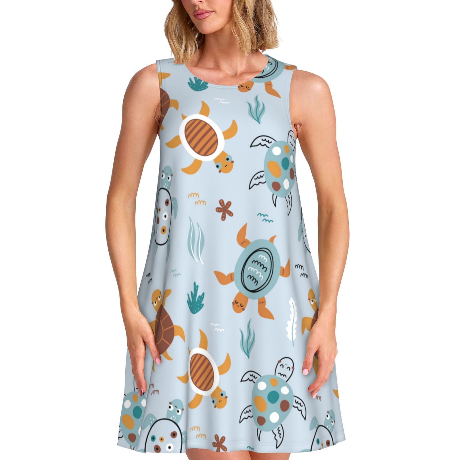 Spring Summer Dresses for Women 2025 - Sea Turtle(1) Swimsuit Coverup ...