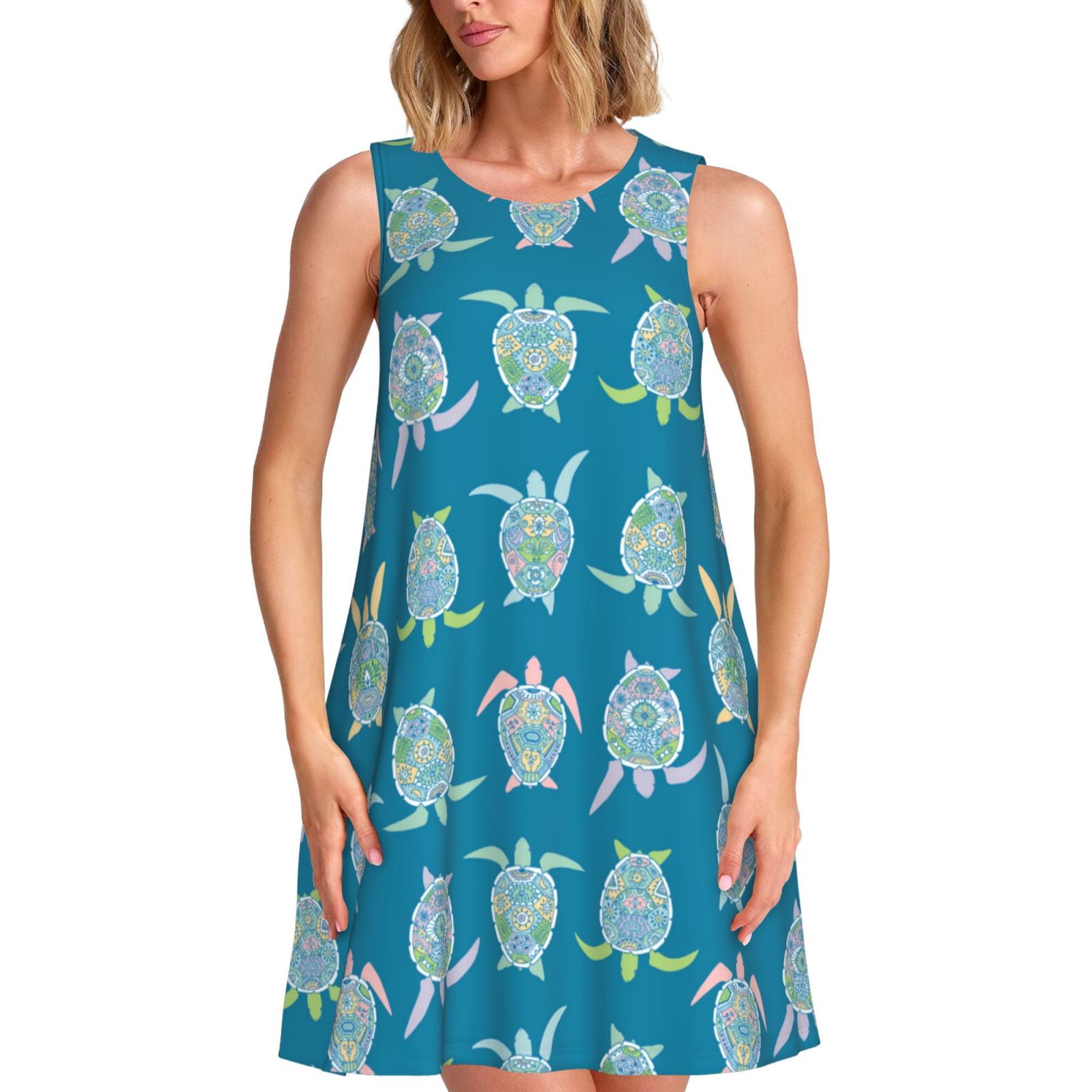 Spring Summer Dresses for Women 2025 - Sea Turtle(Q) Beach Vacation ...
