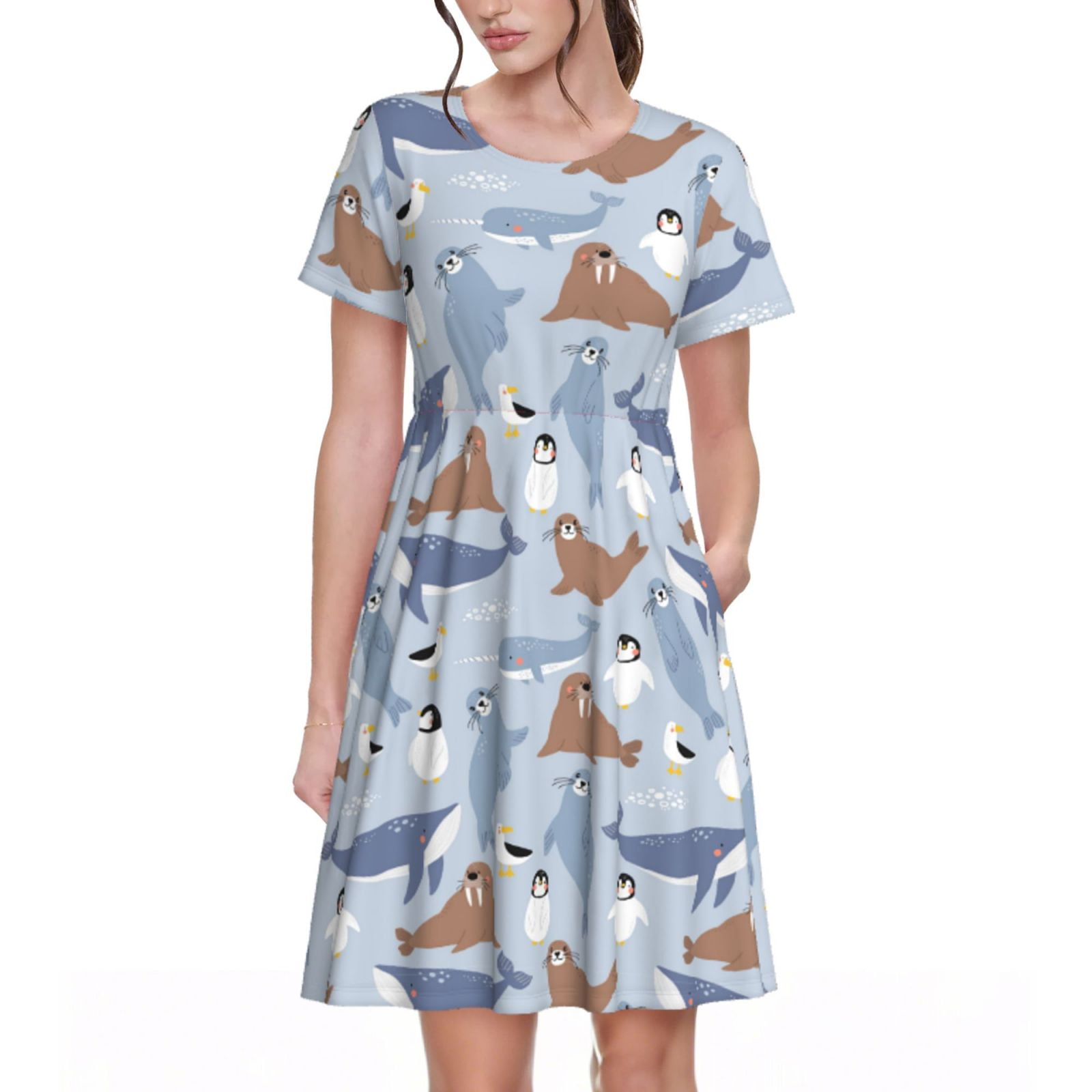 Spring Summer Dresses for Women 2025 - Seal Fox Seagull Whales Wedding ...