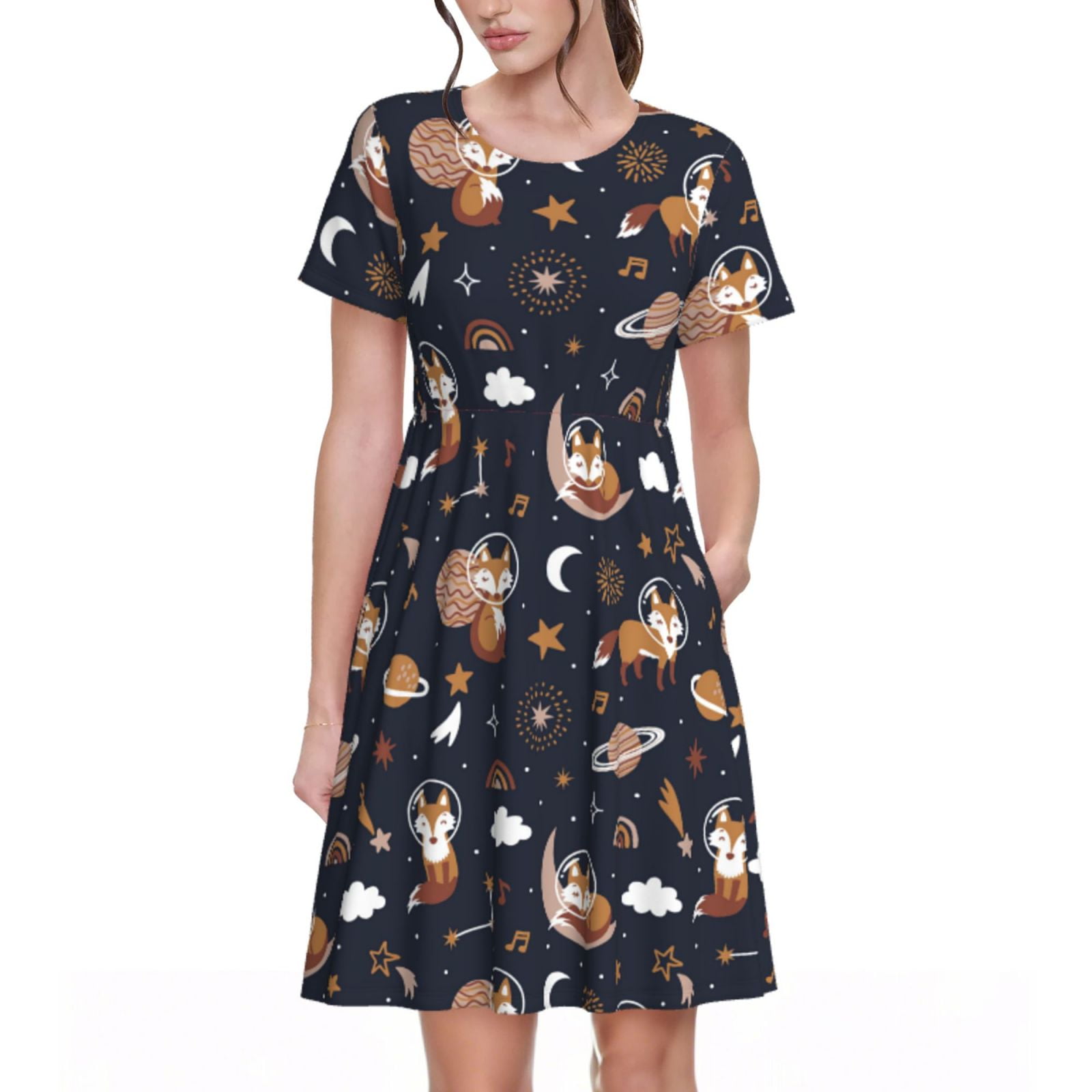 Spring Summer Dresses for Women 2025 - Space Music Fox Wedding Guest ...