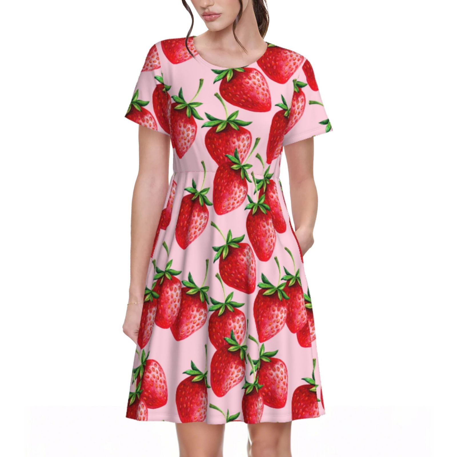 Spring Summer Dresses for Women 2025 - Strawberry Funny Wedding Guest ...