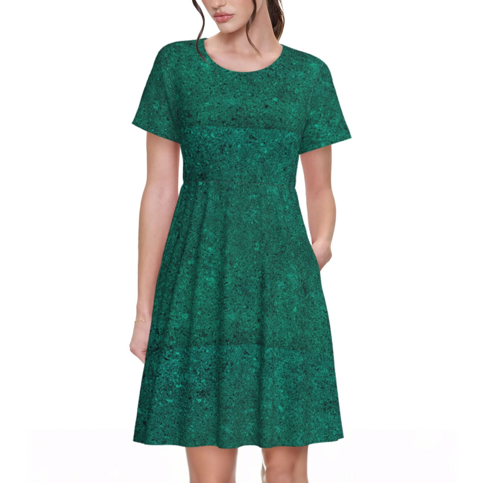 Spring Summer Dresses for Women 2025 - Teal Marble Wedding Guest ...