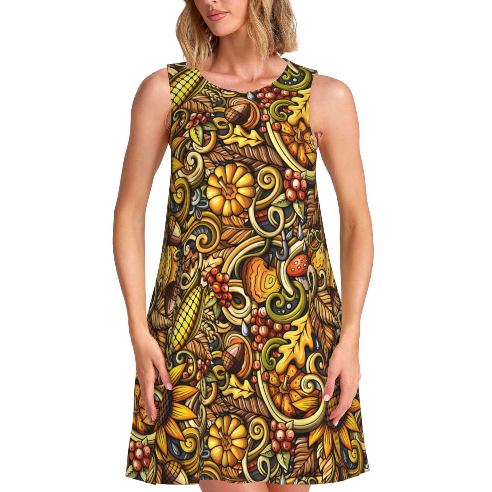 Spring Summer Dresses for Women 2025 - Vintage Sunflower And Corn ...