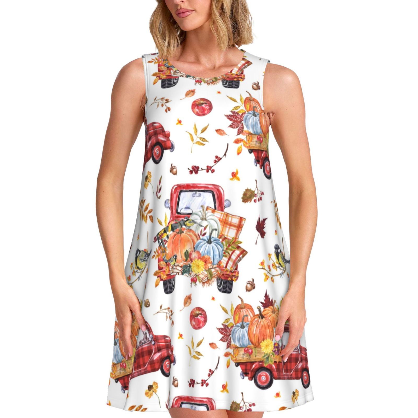 Spring Summer Dresses for Women 2025 - Watercolor Fall Swimsuit Coverup ...