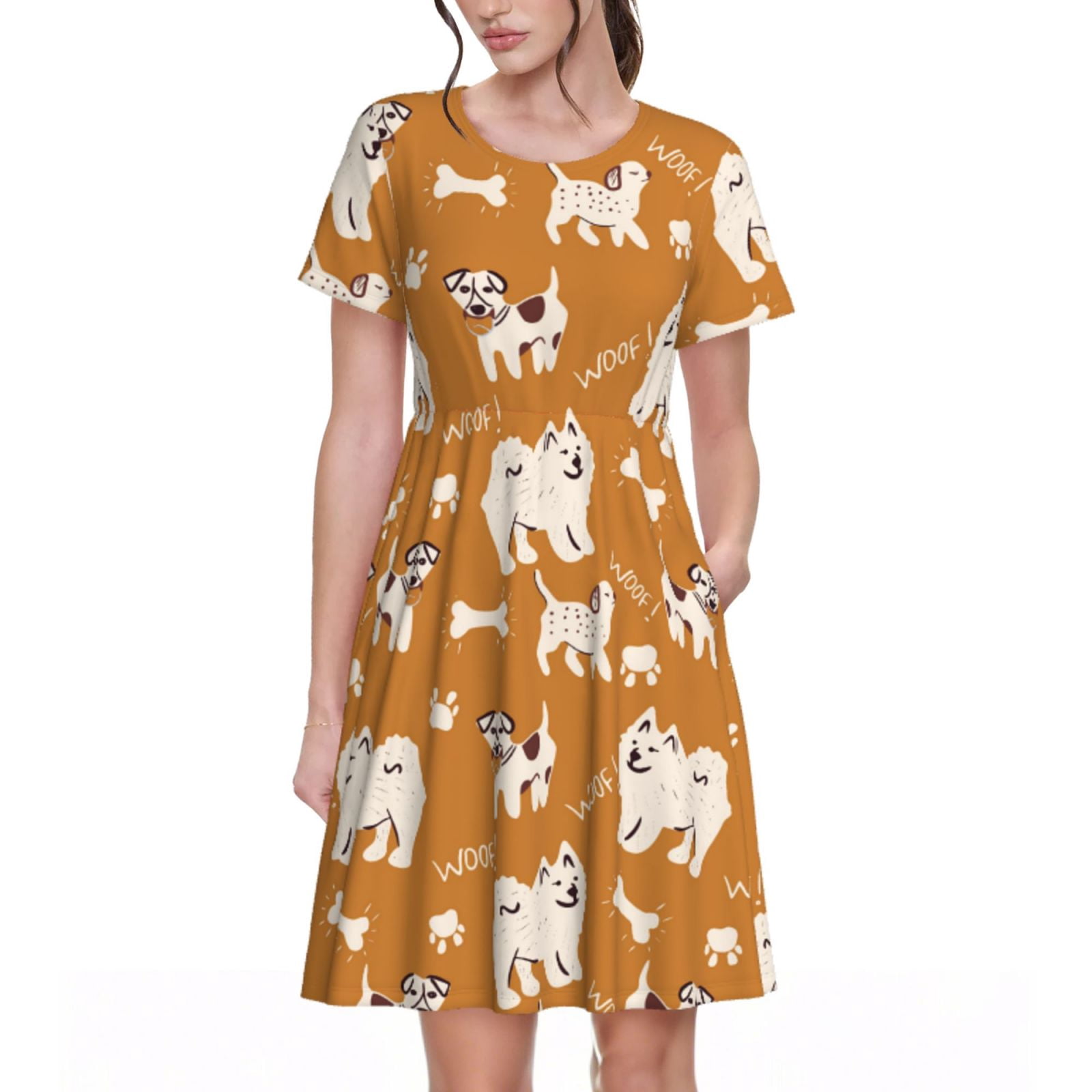 Spring Summer Dresses for Women 2025 - Woof Dog Puppy Wedding Guest ...