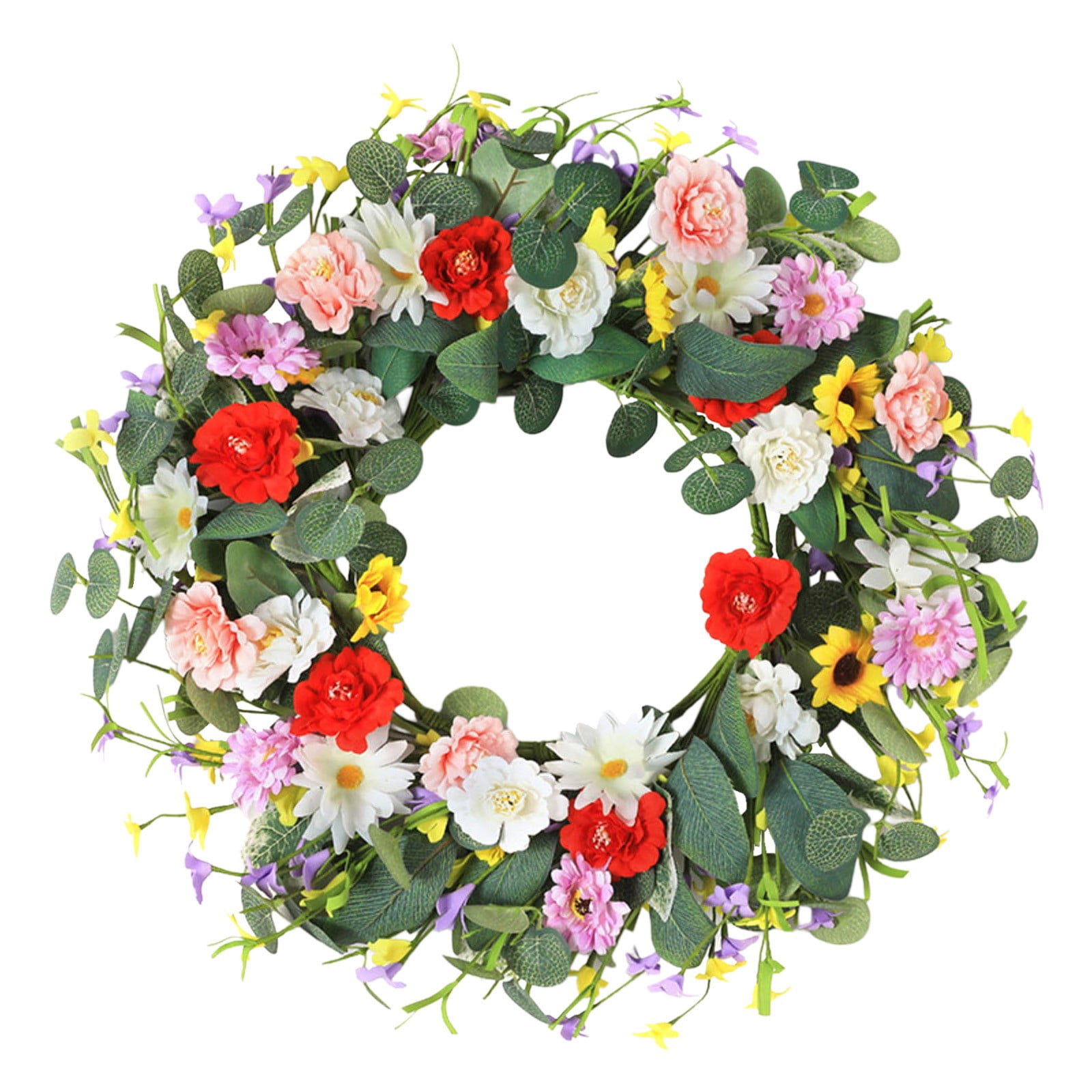 Spring & Summer Easter Wreath Egg And Floral For Easter Bring Festive ...