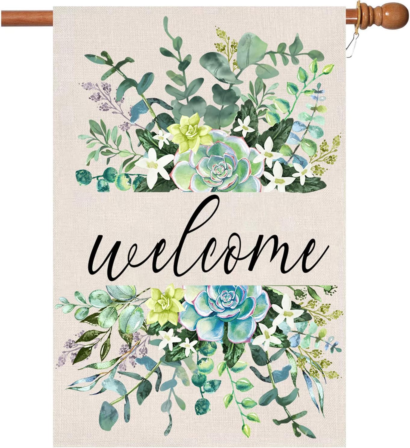 Spring Summer Flag,Summer House Flags 28 x 40 Inch Double-Sided Display ...