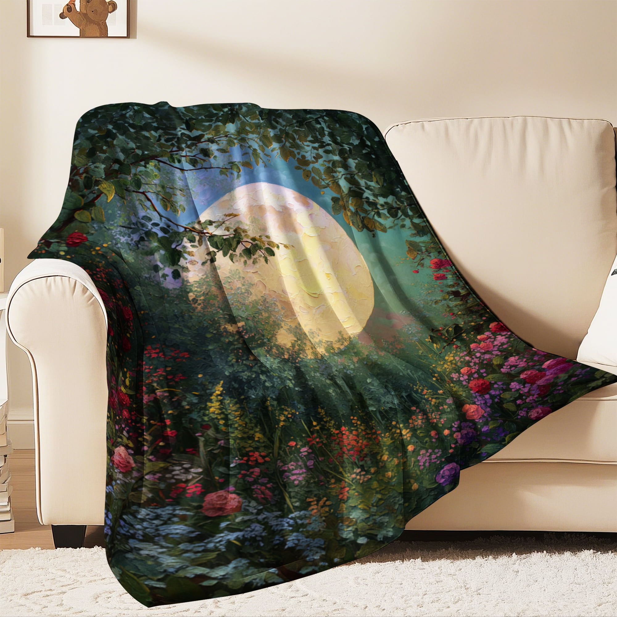 Spring Summer Flannel Throw Blanket 40x50 Inches Fleece Blanket Throw ...