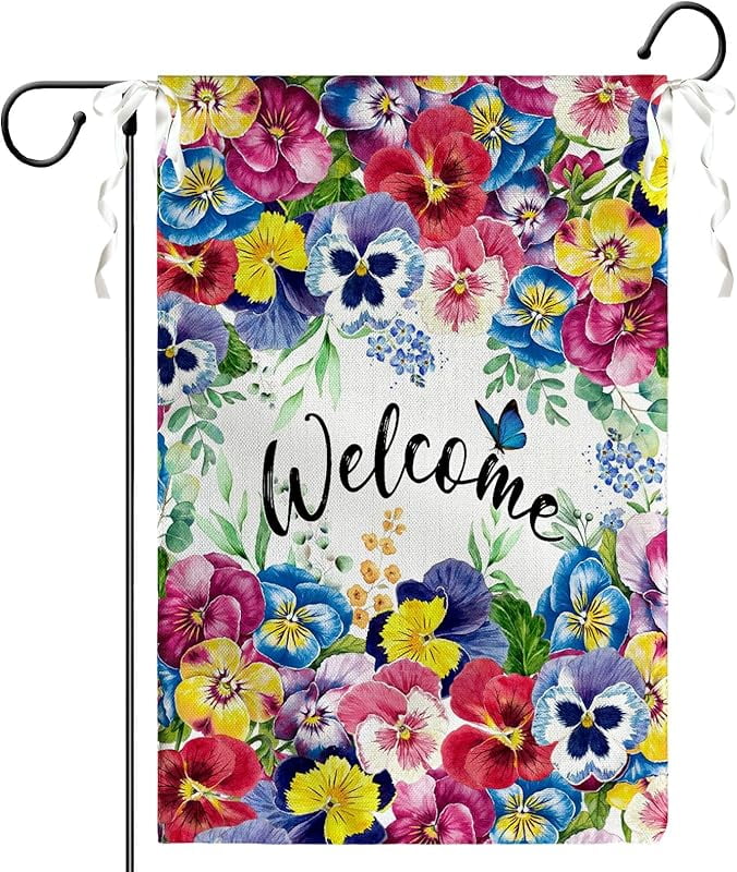 Spring Summer Floral Garden Flags 12×18 Inch Double Sided for Outside ...