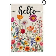 Toland Home Garden Boho Bird Flower Spring Flag Double Sided 28x40 Inch ...