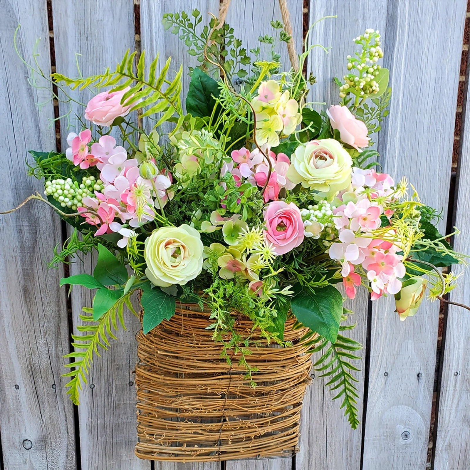 Spring Summer Flower Garlands, Front Door Decor, Artificial Flowers ...