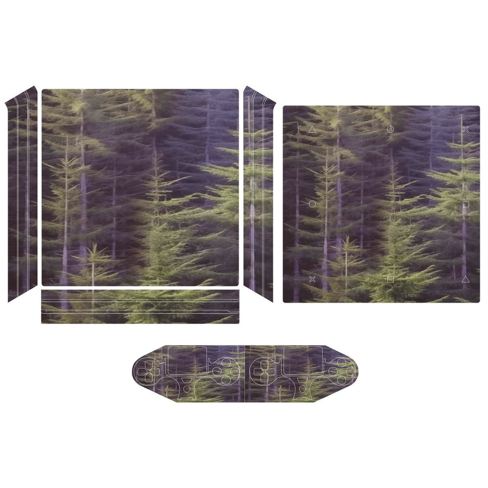 Spring Summer Forest PS4/PS4 Pro/PS4 Slim Skin Sticker For Console And ...