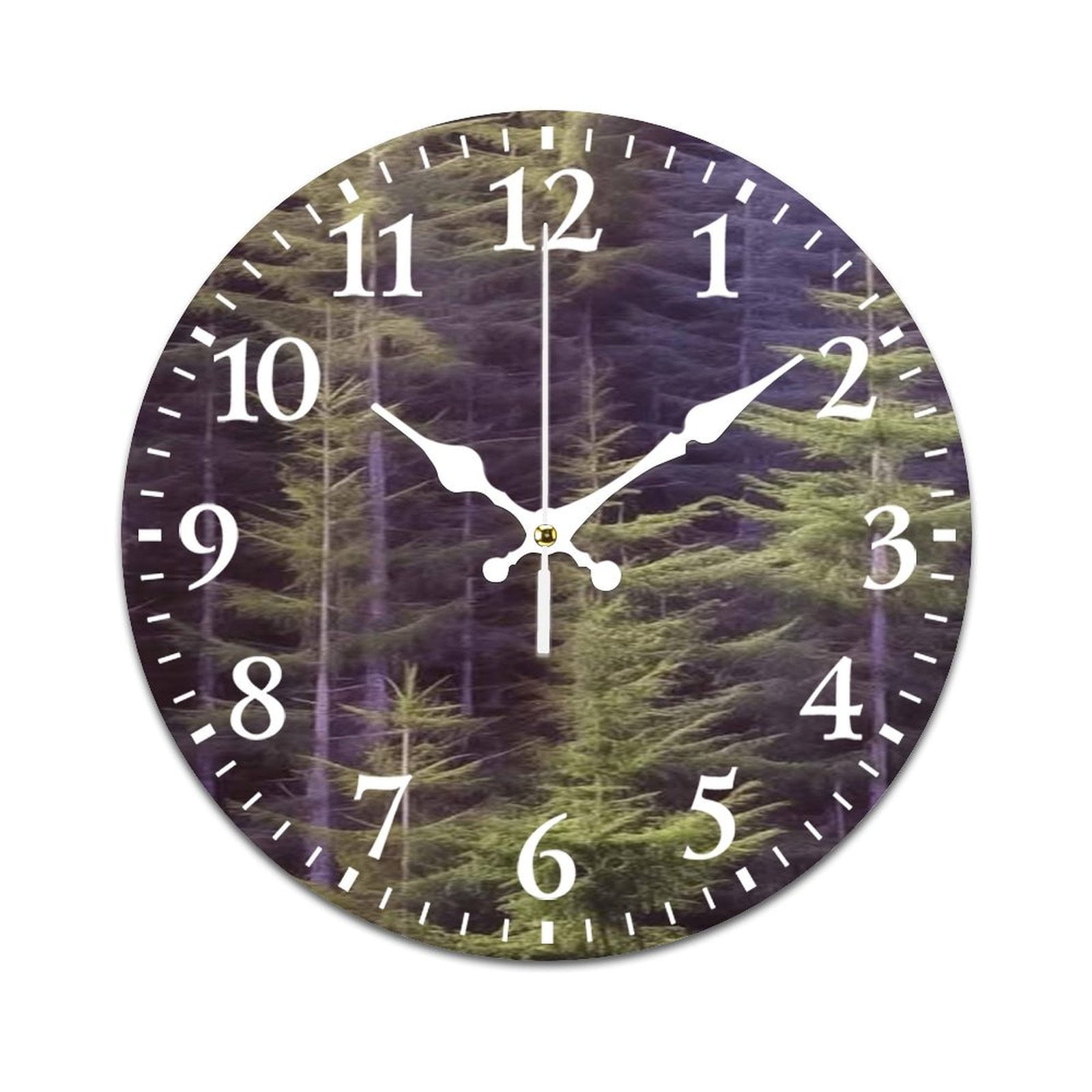Spring Summer Forest Wall Clock Modern Design Clocks Wall Hanging Home ...