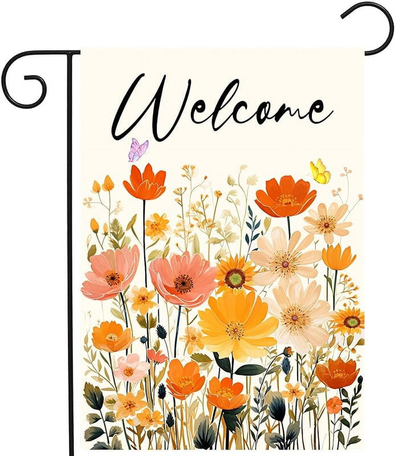 Spring Summer Garden Flag 12x18 Vertical Double Sided Colorful ...