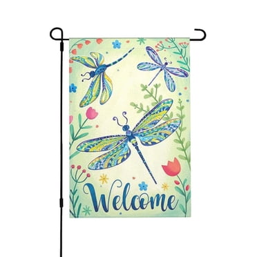 JOOCAR Garden Flags, Flowers in a Vase 12x18 Inches Reversible Garden ...