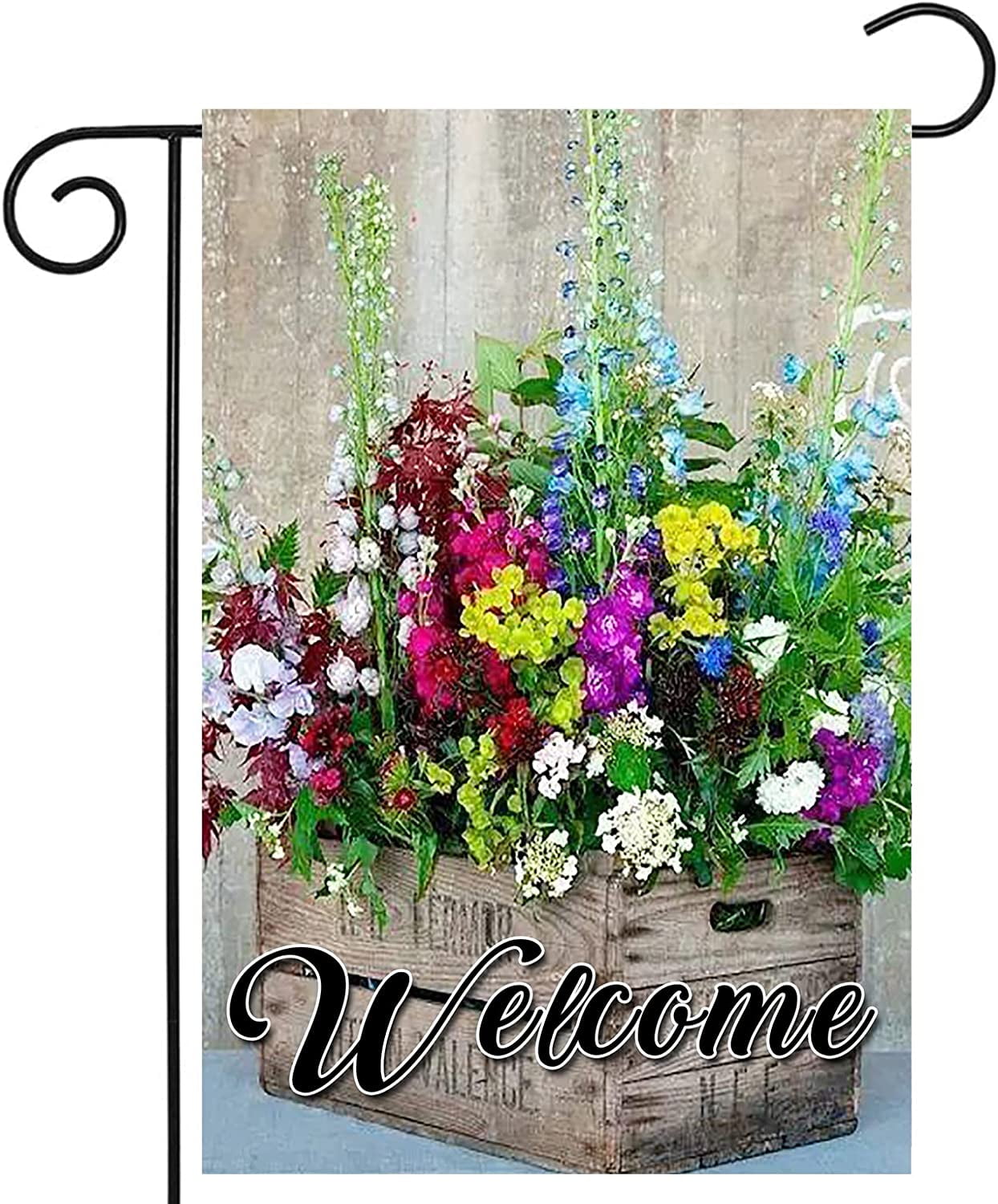 Spring Summer Garden Flags 12x18 Inch Double Sided,Welcome Garden Flag ...
