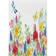 Toland Home Garden Boho Bird Flower Spring Flag Double Sided 28x40 Inch ...