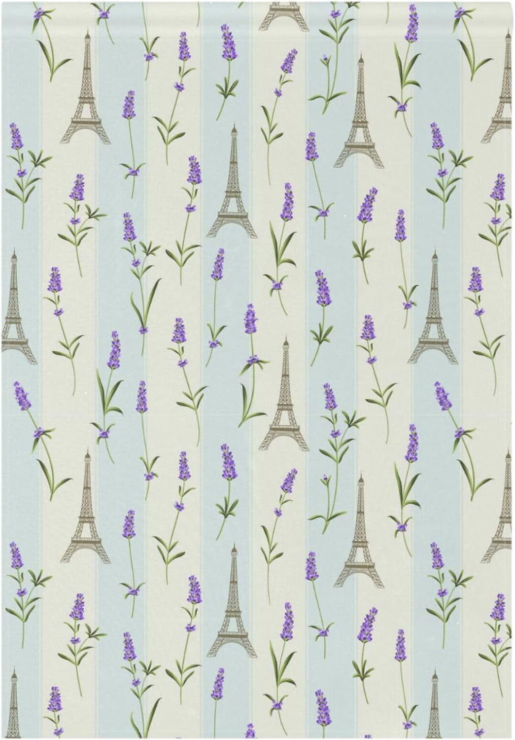 Spring Summer House Flag 28x40 Double Sided Eiffel Tower Lavender ...