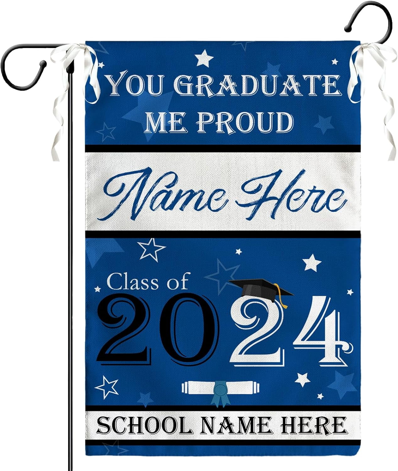 Spring Summer Hummingbird Garden Flag Burlap Welcome Hibiscus Flower ...