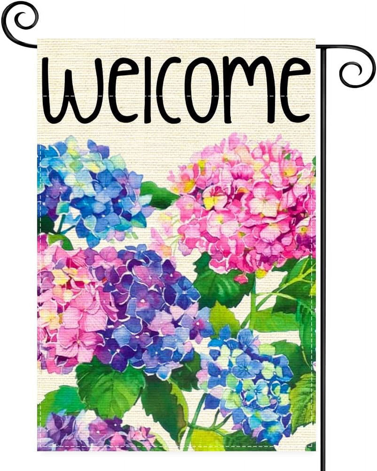 Spring Summer Hydrangea Mini Garden Flag,Best Choice Double Sided ...