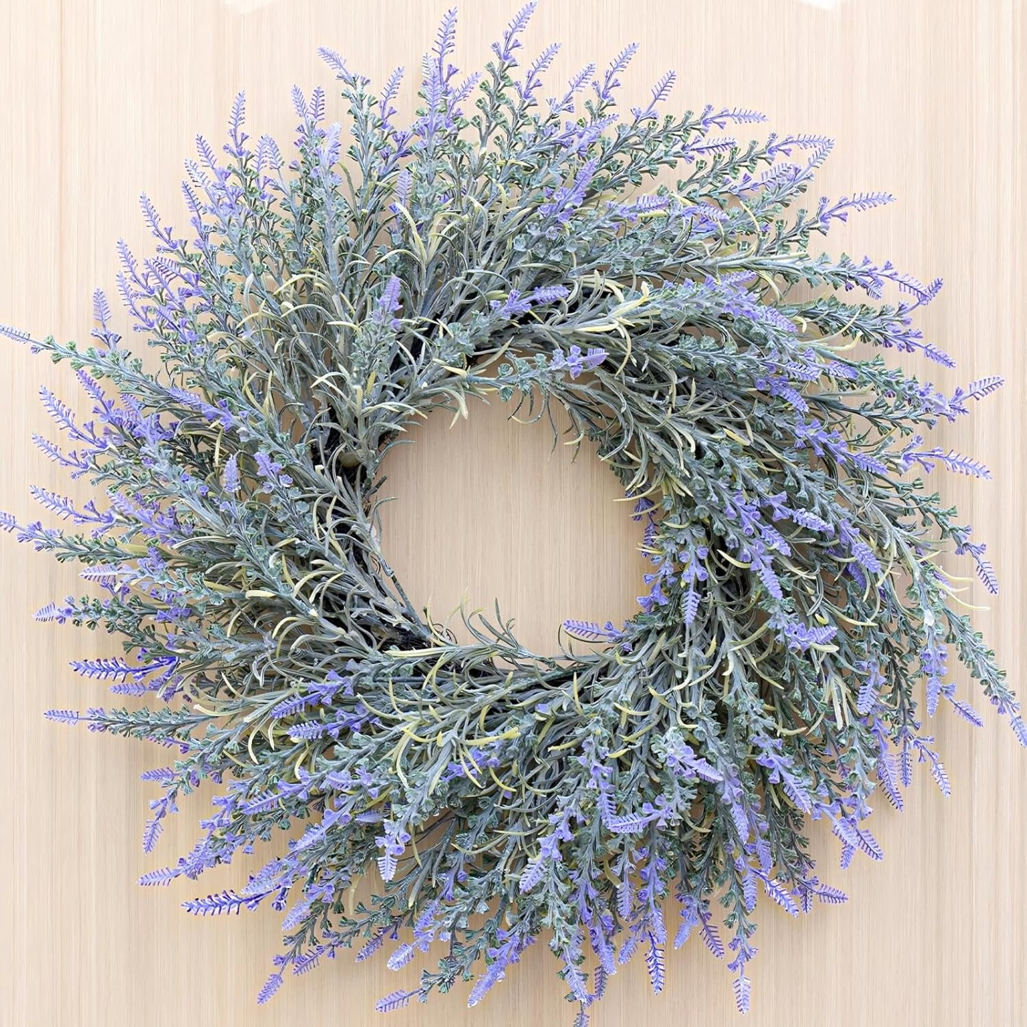 Spring Summer Lavender Purple Wreath for Front Door Clearance, 22Inch ...