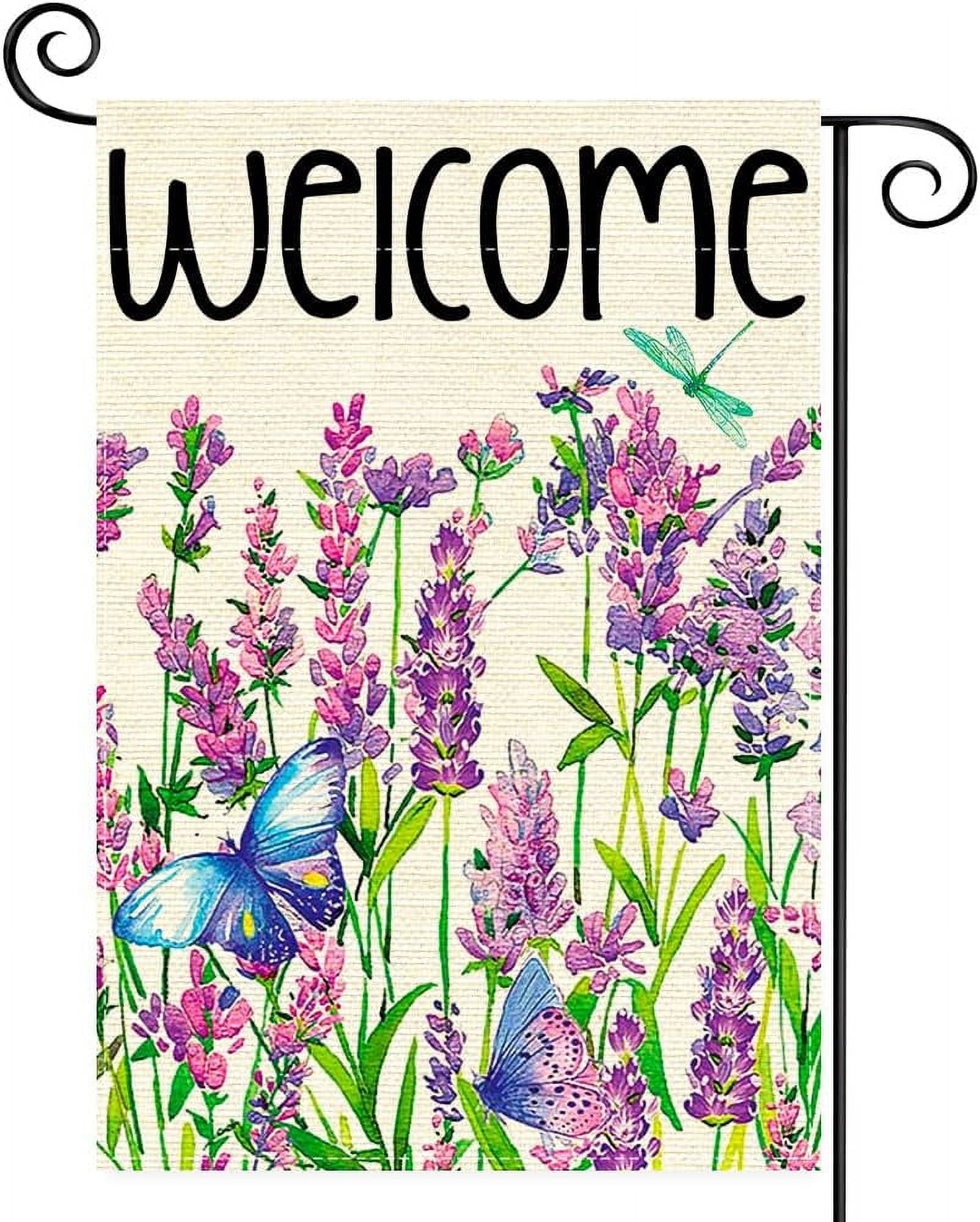 Spring Summer Lavender Small Garden Flag Double Sided, Best Choice ...
