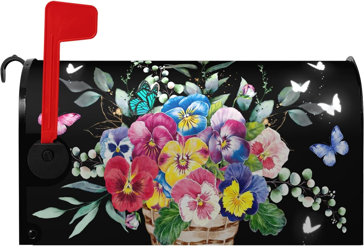 Spring Summer Mailbox Covers Magnetic Standard Size Hummingbird Flower ...
