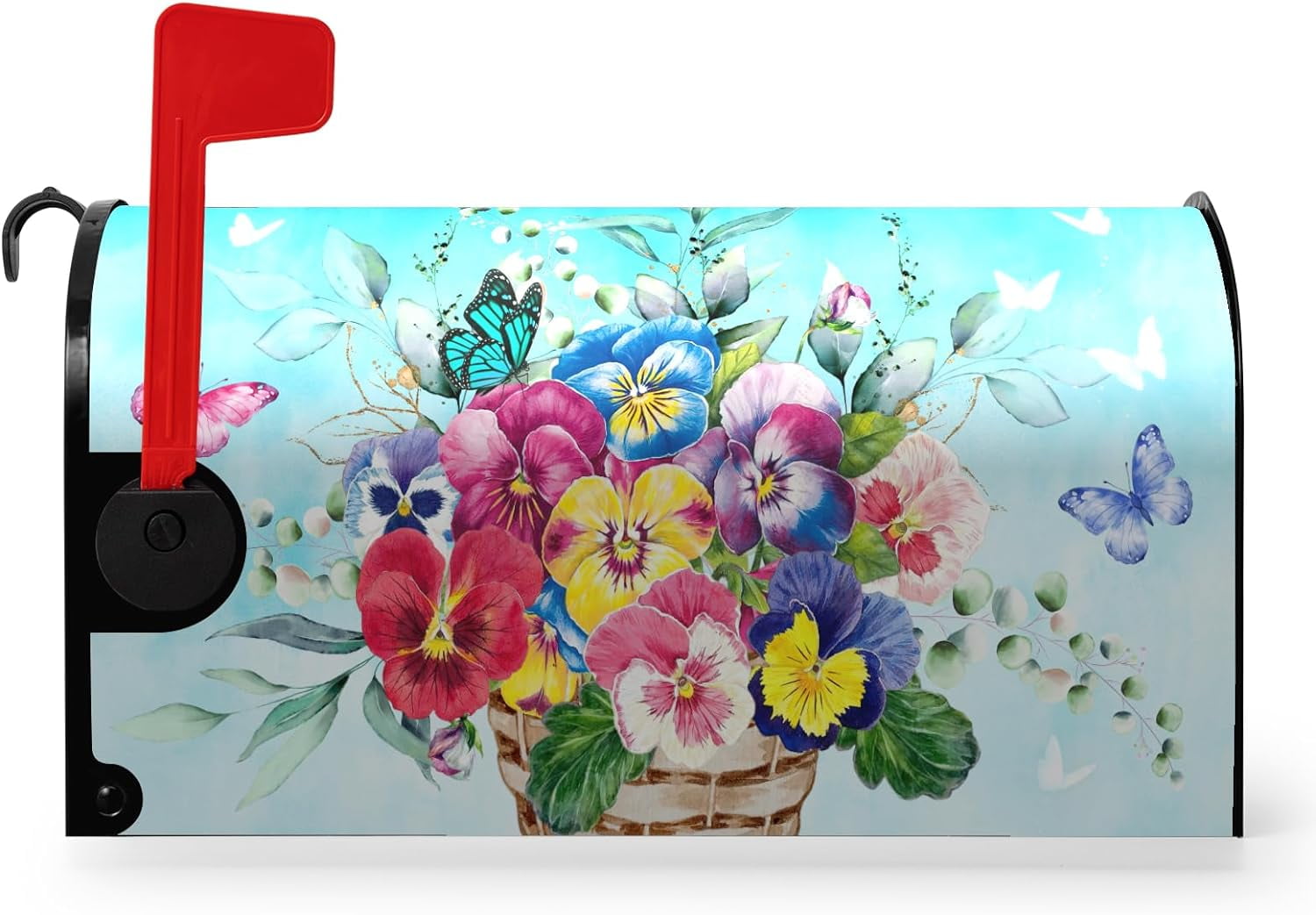 Spring Summer Mailbox Covers Magnetic Standard Size Hummingbird Flower ...