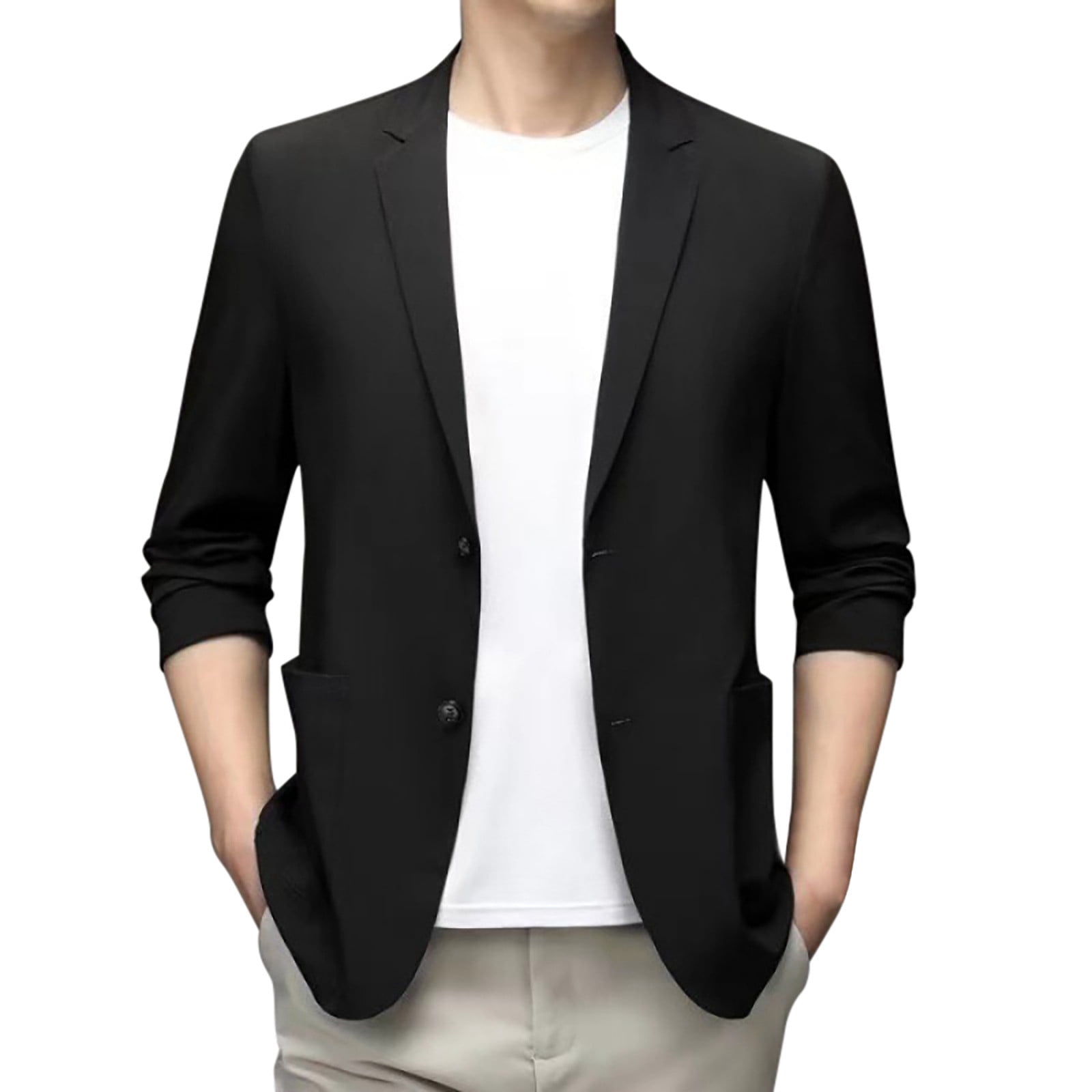 Spring Summer Men's Lightweight Mens Suits Summer Suit Jacket Casual ...