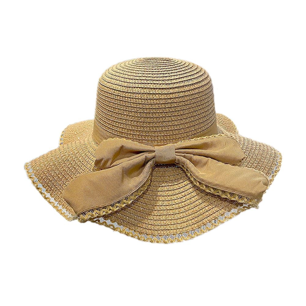 Spring Summer Outdoor Sunscreen Wide Brim Panama Hat Foldable Fisherman ...