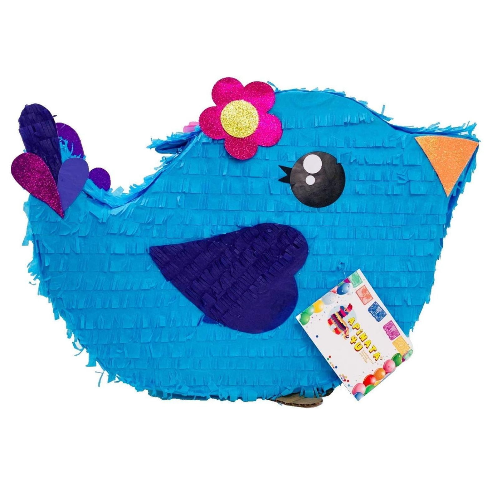 Spring Summer Pinata Bright Blue with Flower - Walmart.com