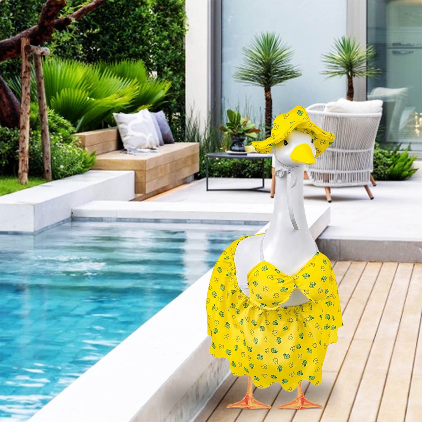 Spring Summer Porch Goose Outfit Fancy Goose Clothes Polka Dots Skirt ...