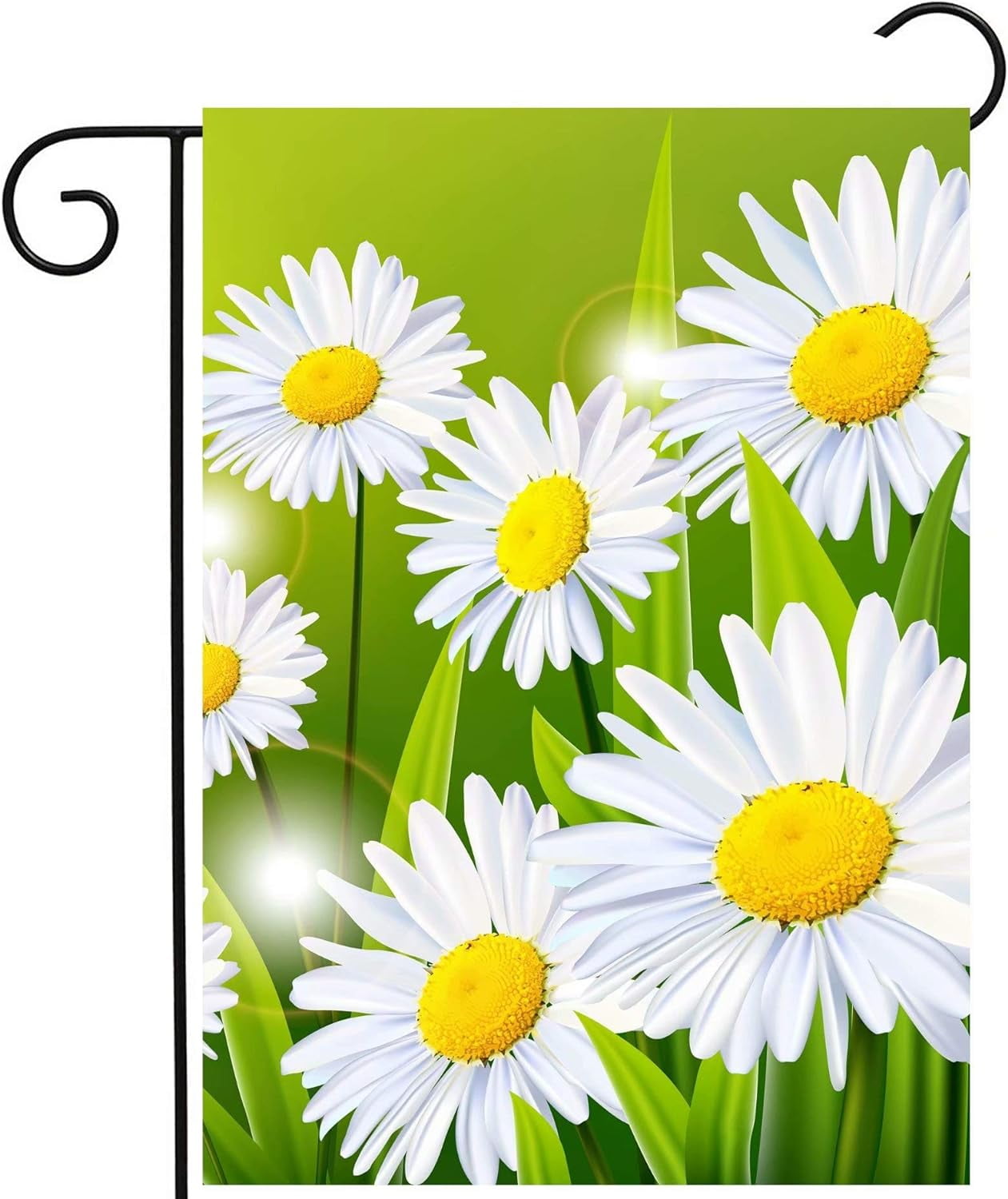 Spring Summer Seasonal Floral flowers Daisies Garden Flag 12 x 18 Inch ...