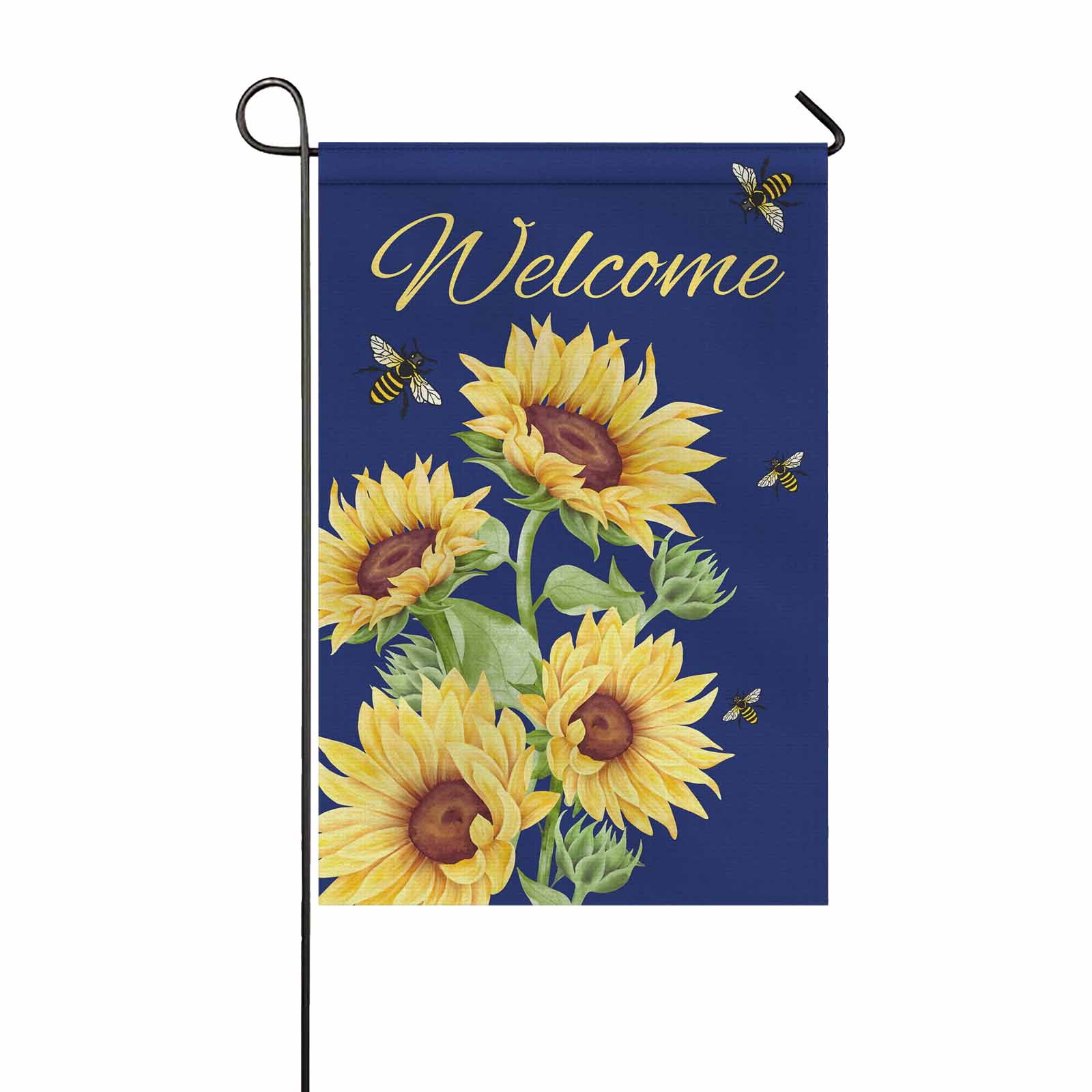 Spring Summer Sunflower Garden Flag Double Sided 12x18 Inch, Summer ...