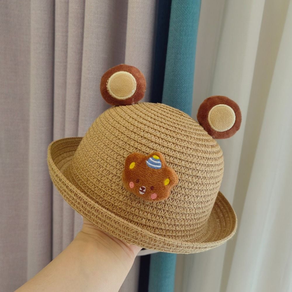 Spring Summer Sunshade Cartoon Beach Sun Hat Straw Hat Toddler Hats ...