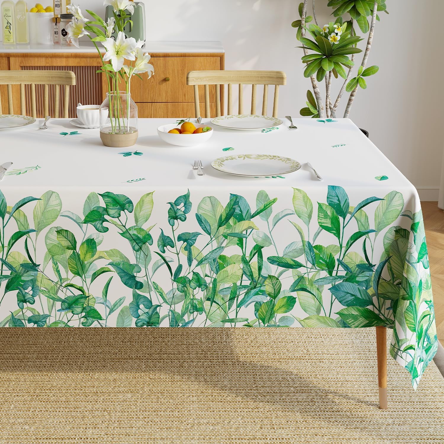 Spring Summer Tablecloths for Rectangle Tables, Waterproof Stain ...