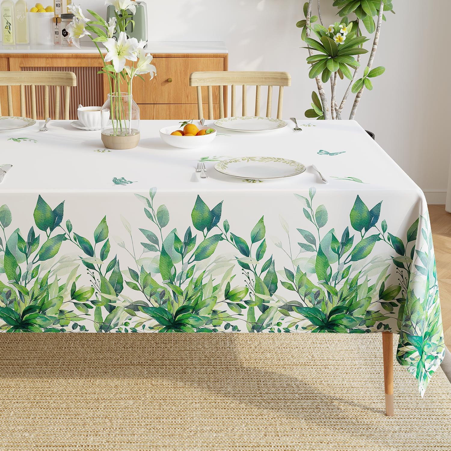 Spring Summer Tablecloths for Rectangle Tables, Waterproof Stain ...