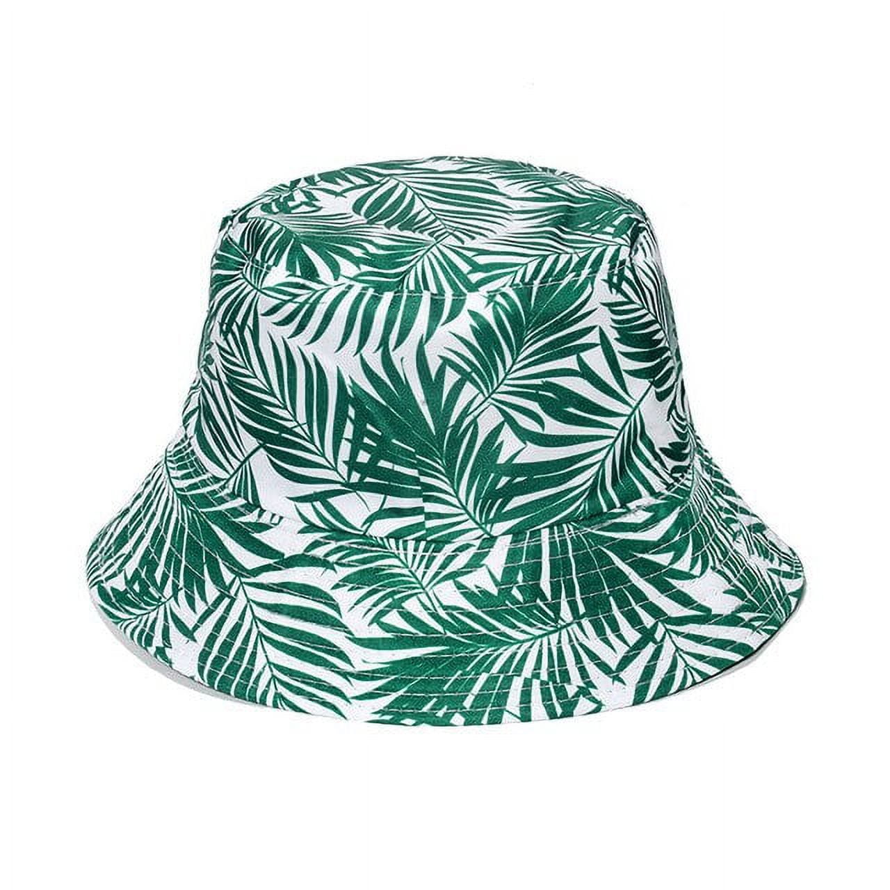 Spring Summer Tropical Style Flower Print Fbucket Hat Outdoor Leisure ...
