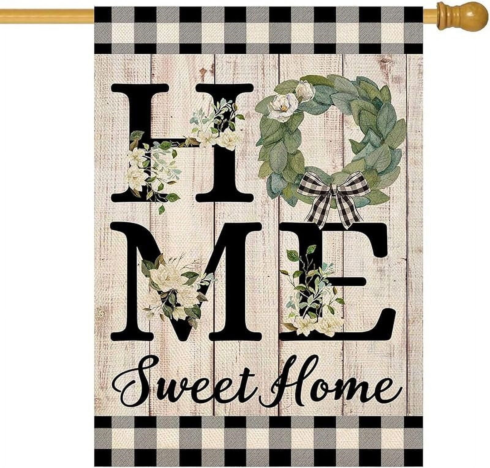 Spring Summer Tulip House Flag 12 x 18 Inch Double Sided Burlap Home ...
