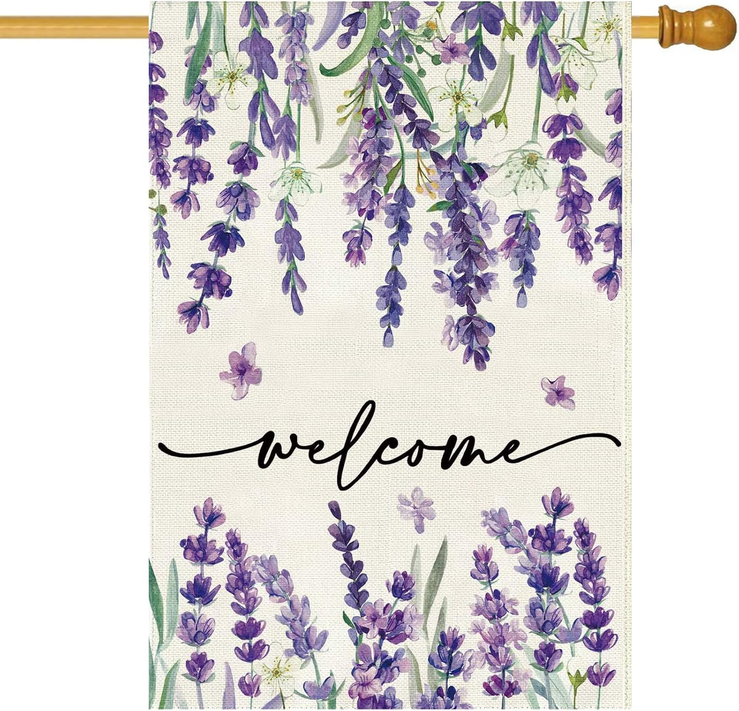 Spring Summer Welcome Floral House Flag 28 x 40 Inch Double Sided ...