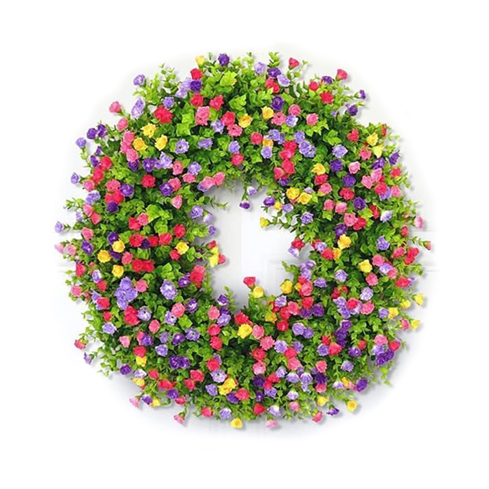 Spring Summer Wreath, Durable and Stable Beautiful Artificial Wreath ...