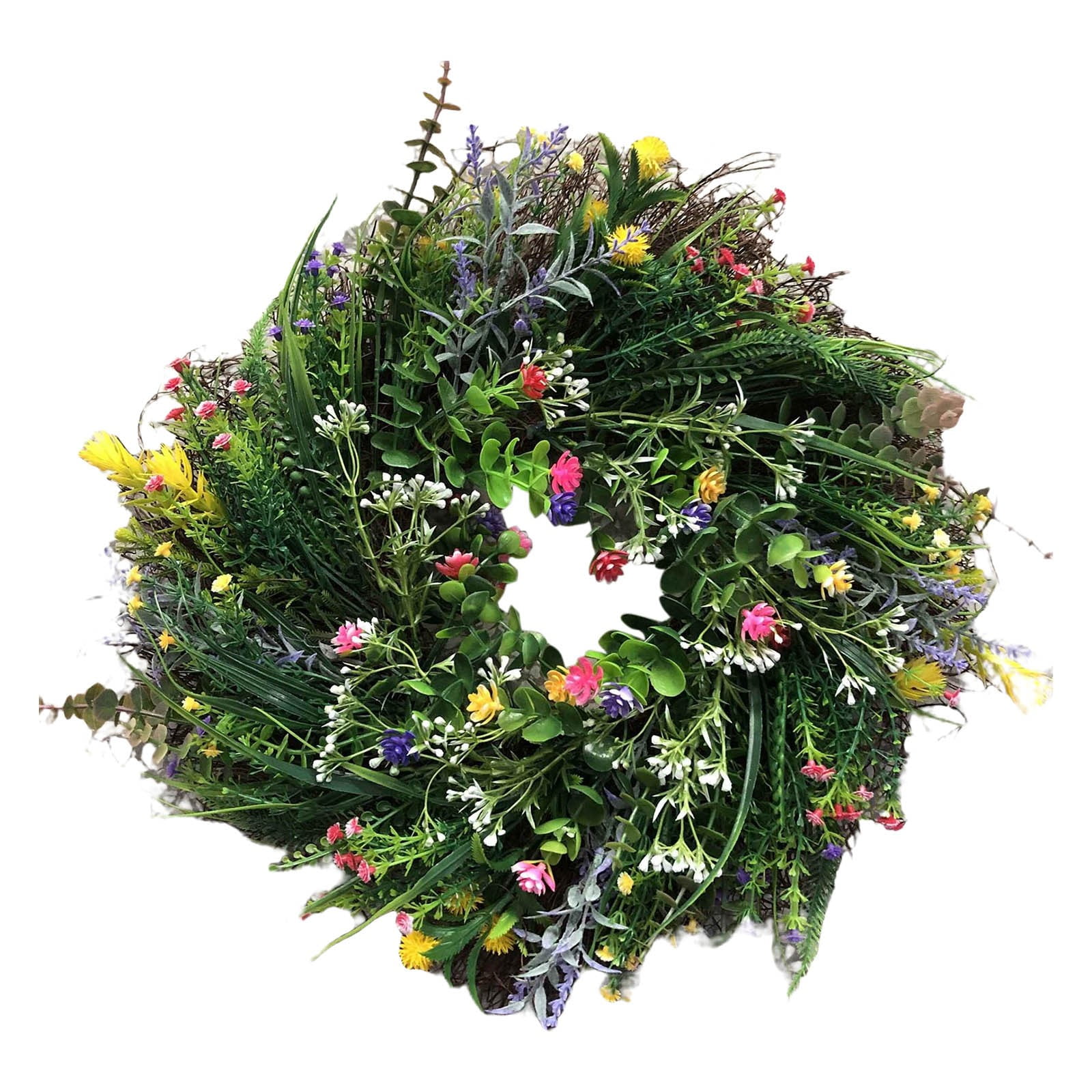 Spring Summer Wreath Front Door Simulated Dried Flower Wreath Spring ...