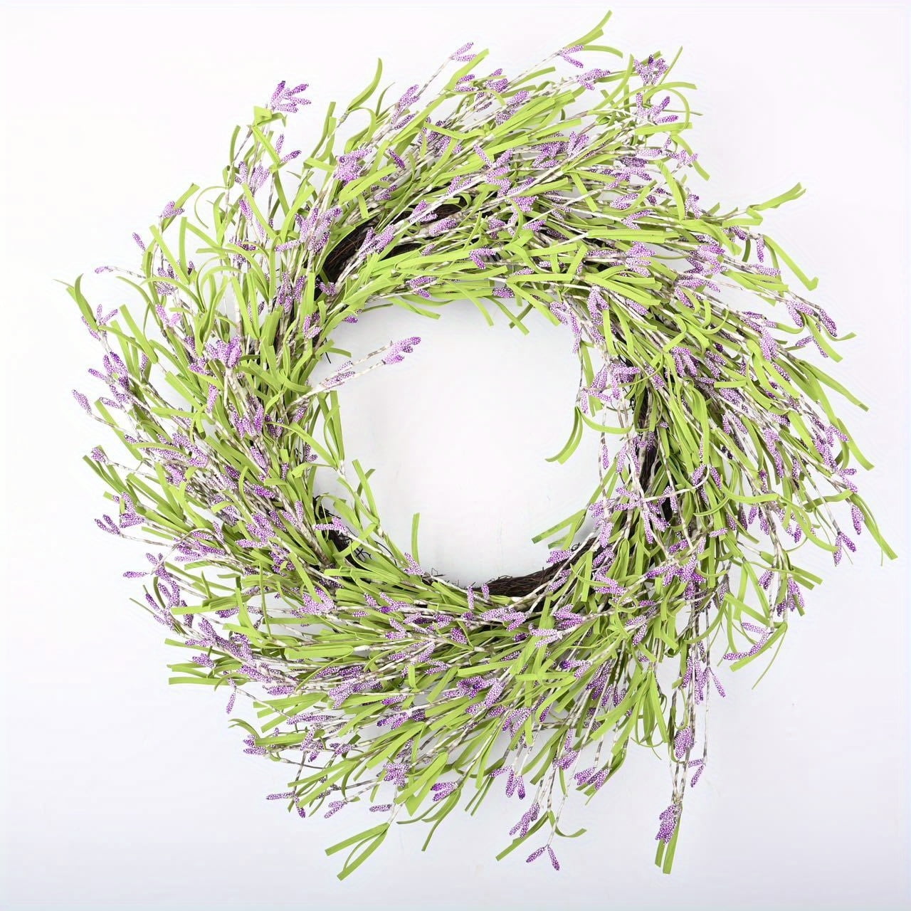 Spring Summer Wreaths for Front Door 22 Inch Purple Lavender Pip Berry ...